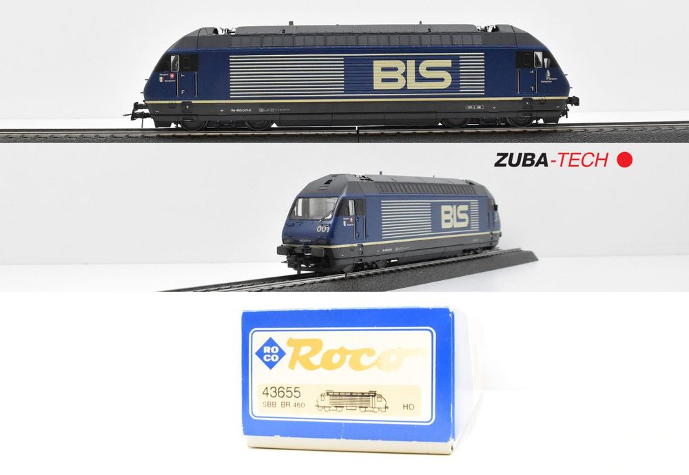 Roco 436655 E-Lok Re 465 BLS Simplon H0 GS Analog mit OVP | Acheter sur ...