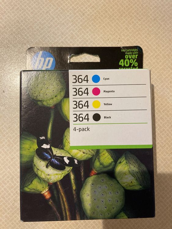 HP364 Tintenpatronen 4 Pack ungeöffnet (Neu und originalverpackt) in ...