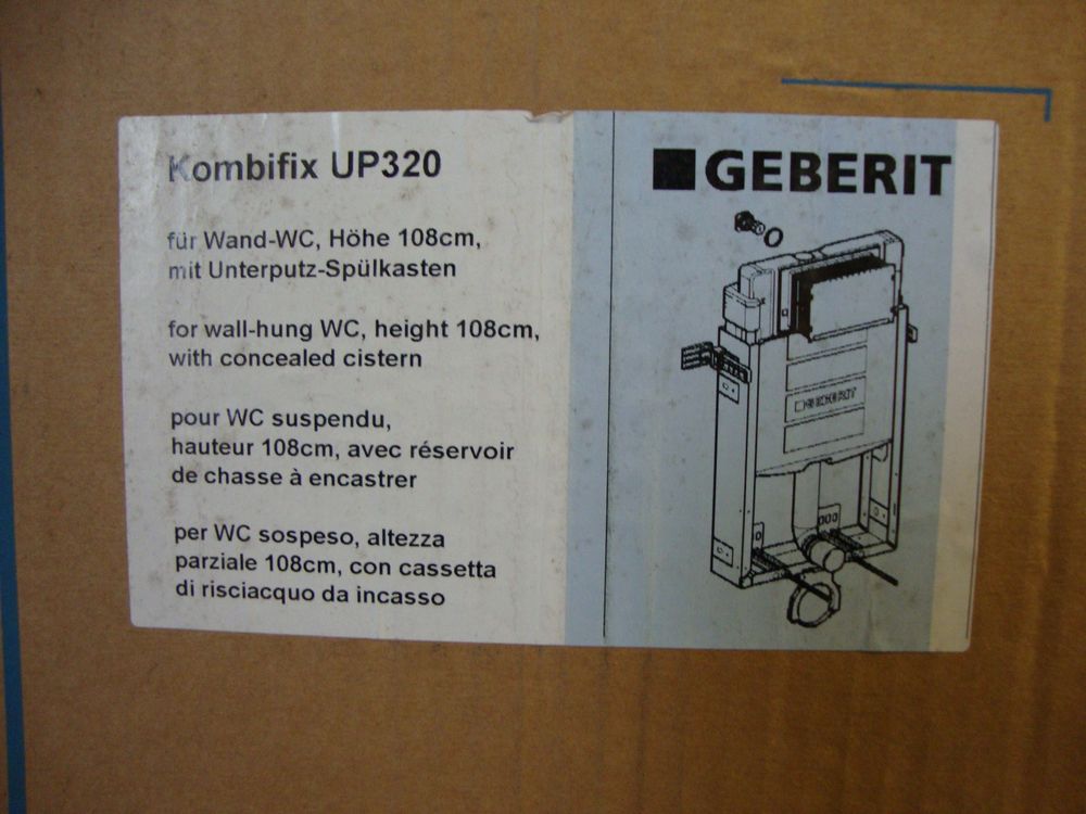 GEBERIT Kombifix Element für Wand-WC 108 cm UP-spühlkasten (Neu (gemäss ...