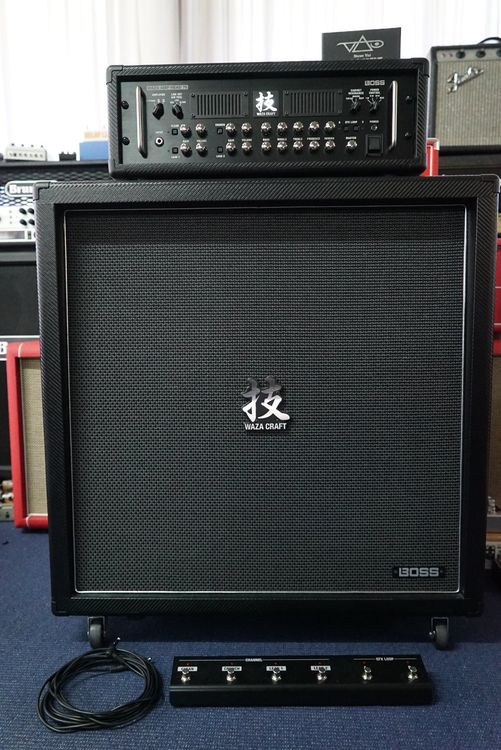 BOSS WAZA Amp 75 Head 4x12 Cabinet Steve Vai Tone Capsule (Gebraucht ...