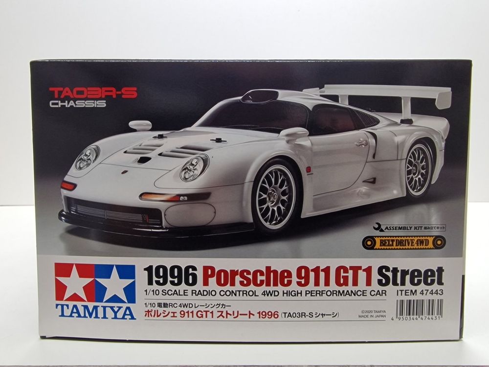 Tamiya Porsche 911 GT1 47443 1/10 RC Kit TA03R-S (Neu und ...