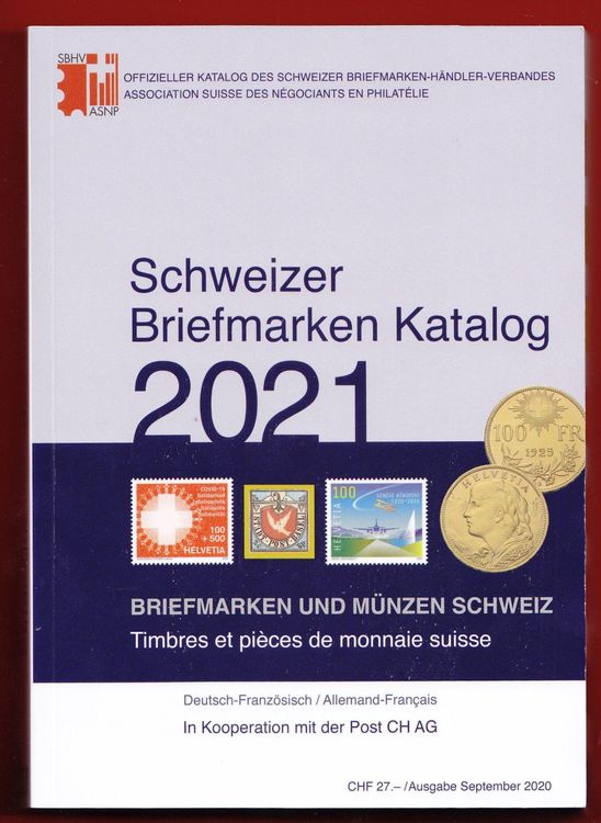 2021 SBK Katalog Schweiz Marken +Münzen (D'occasion) à Adliswil pour CHF 16 – avec livraison ...