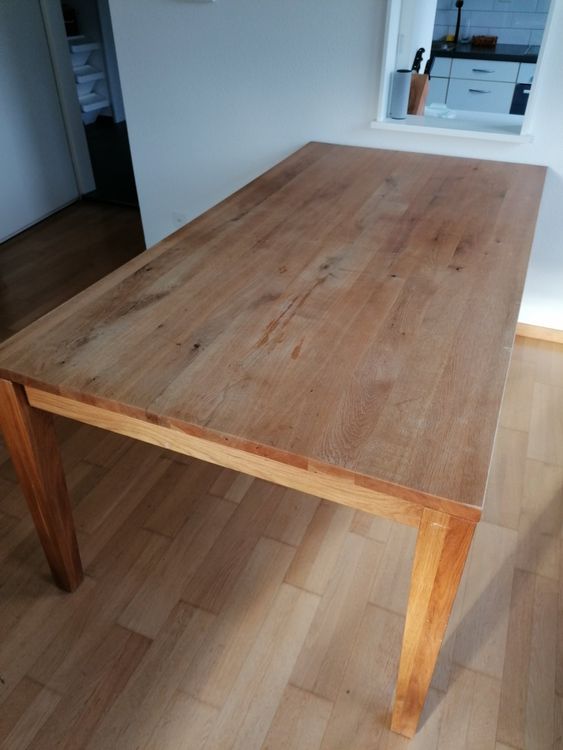 Massiver Eichentisch 1m x 2.1m (2.5m) (Gebraucht) in Buchs SG für CHF ...