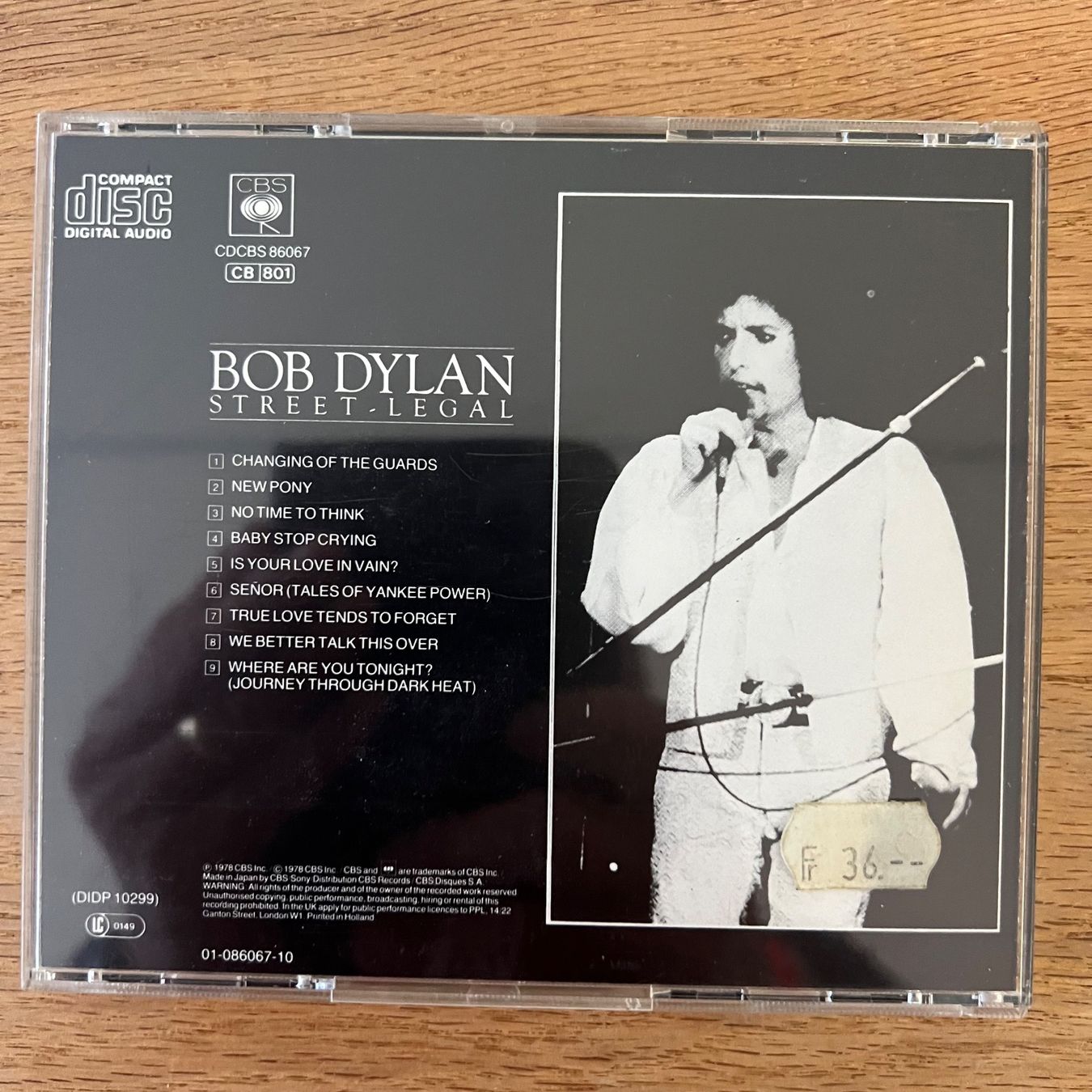 Bob Dylan - Street Legal / CD - EU/Japan-Press. RE von 1978 (Gebraucht ...