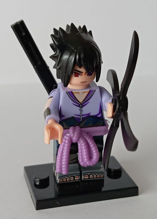 Naruto Mini-Steckfigur Sasuke Uchiha mit Waffen, Lego-Komp. (Neu und ...