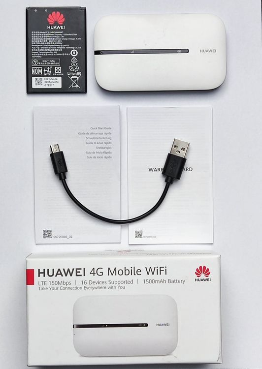 Huawei 4G/LTE WIFI Hotspot SIM Router E5576-320 weiss/white | Kaufen ...
