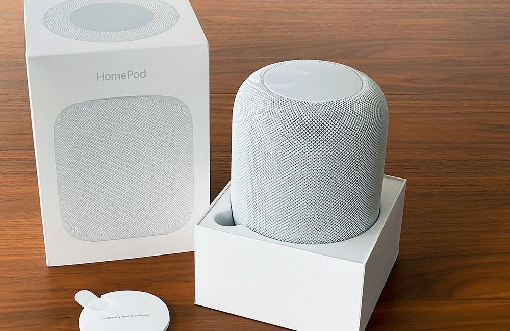 HomePod weiss (1. Gen.) Top-Zustand, mit Originalverpackung (Gebraucht ...