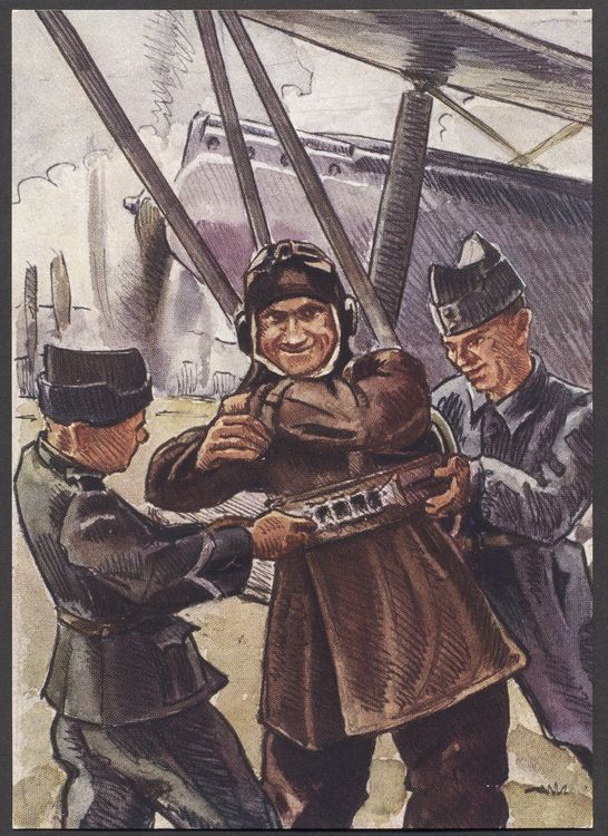 WK2 Einheitskarte Flieger Nr. 9 * (Gebraucht) in Siebnen für CHF 15 – mit Lieferung auf Ricardo ...