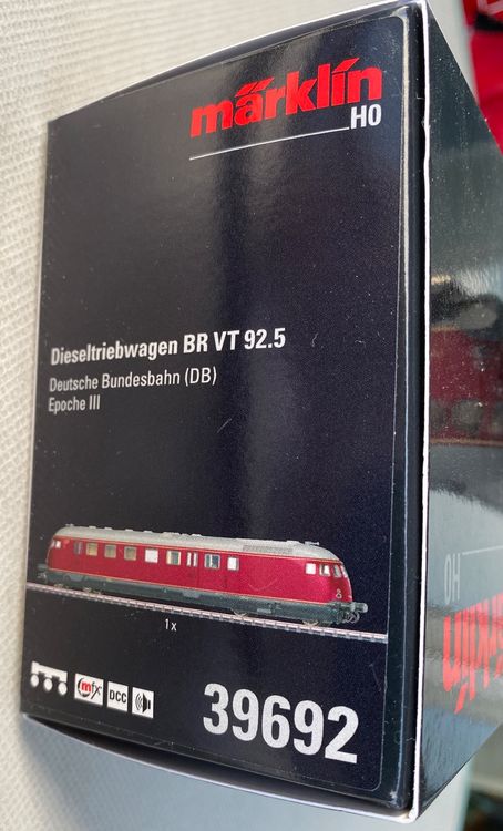 Märklin Insider 39692 VT 92.5 der DB, AC OVP Sound mfx (Neuf (Voir ...