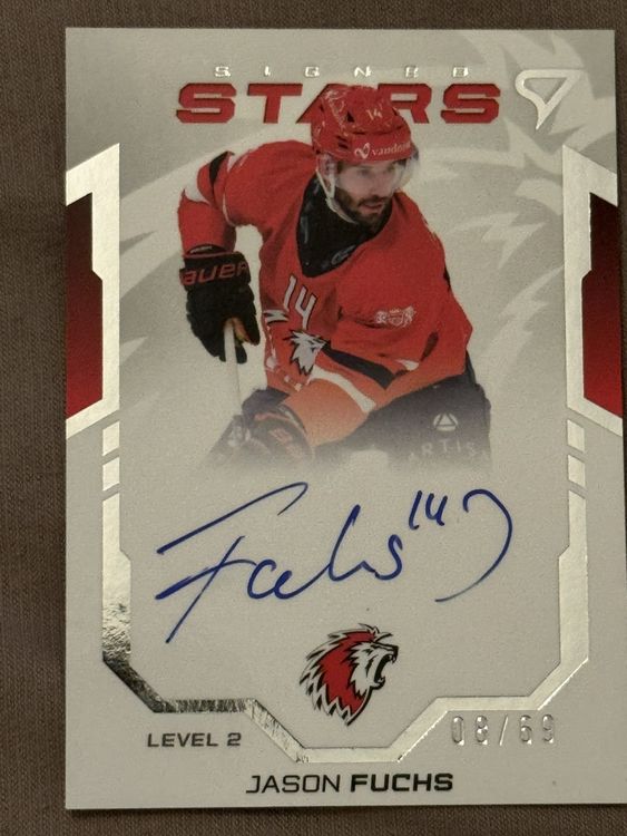 Jason Fuchs Autogrammkarte Signed Stars 2024/25! Selten! (Neu (gemäss ...