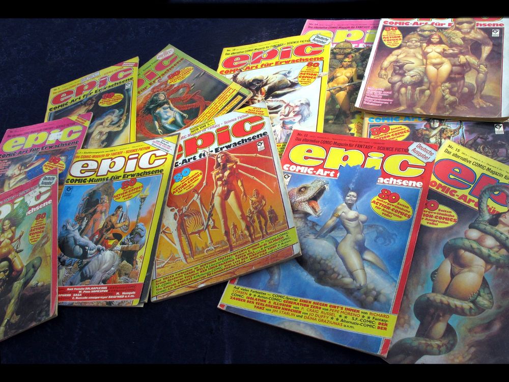 EPIC COMIC Sammlung 80er-Jahre 12 Ausgaben SF und Fantasy (Gebraucht) in Blauen für CHF 21 – mit ...