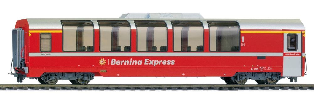 Bemo 3293 141 RhB Ap 1301 Panoramawagen (Neu (gemäss Beschreibung)) in ...