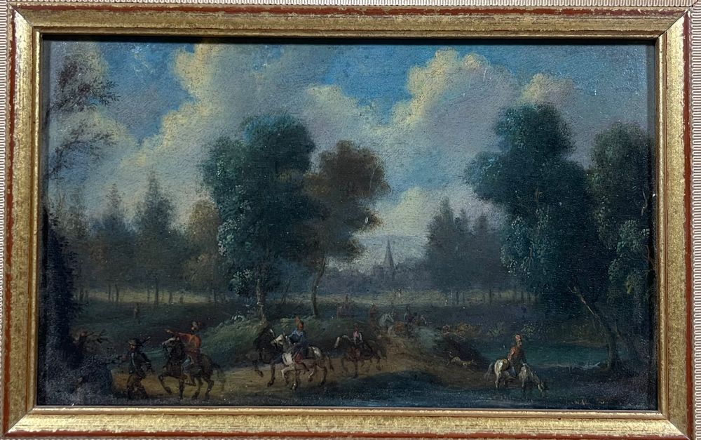 Antikes Gemälde mit einer Truppe auf Pferden (Gebraucht) in Root für CHF 305 – mit Lieferung auf ...