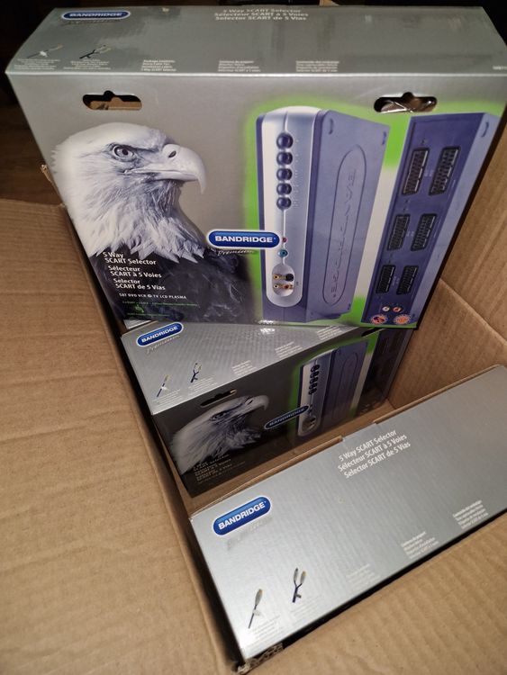 NEU Bandridge 5 Wege SCART Verteiler! Scart Switch (Neu und ...