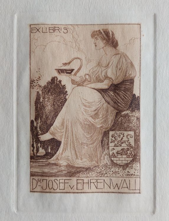 Exlibris Alfred Soder - Original Radierung 1910 (Gebraucht) in Obfelden ...