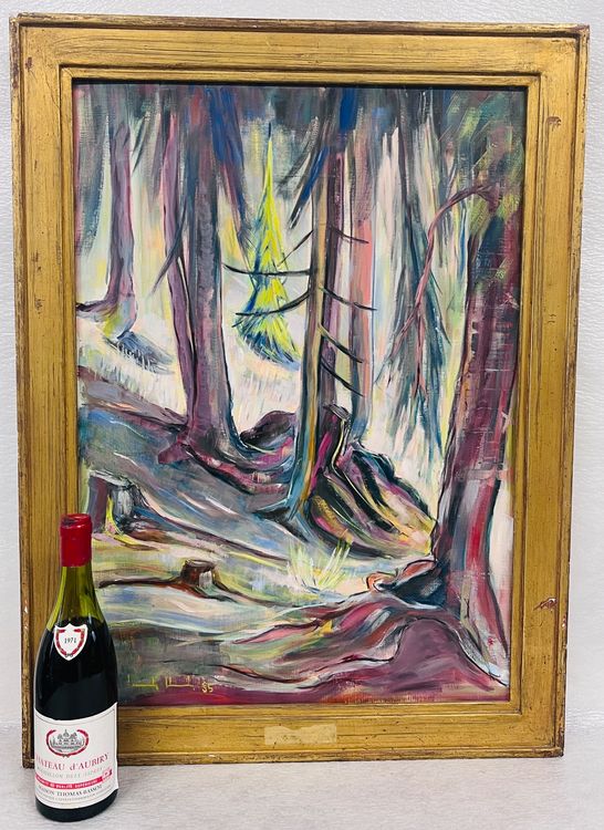 Sinischa Christen (1922-2007) Grosse Waldlandschaft Gemälde | Kaufen ...