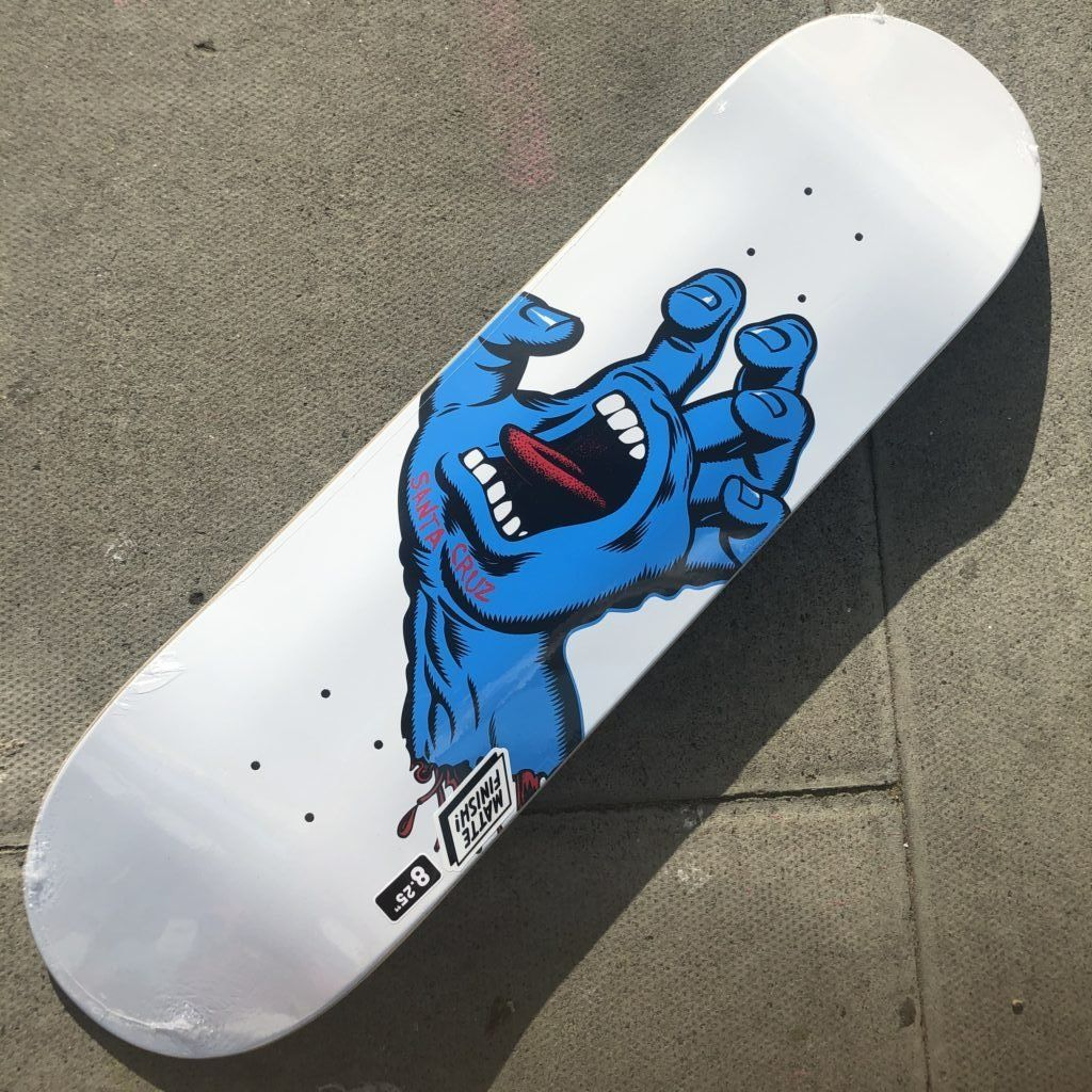 SANTA CRUZ SCREAMING HAND 8.25″ TAVOLA PER SKATEBOARD (Neuf avec ...