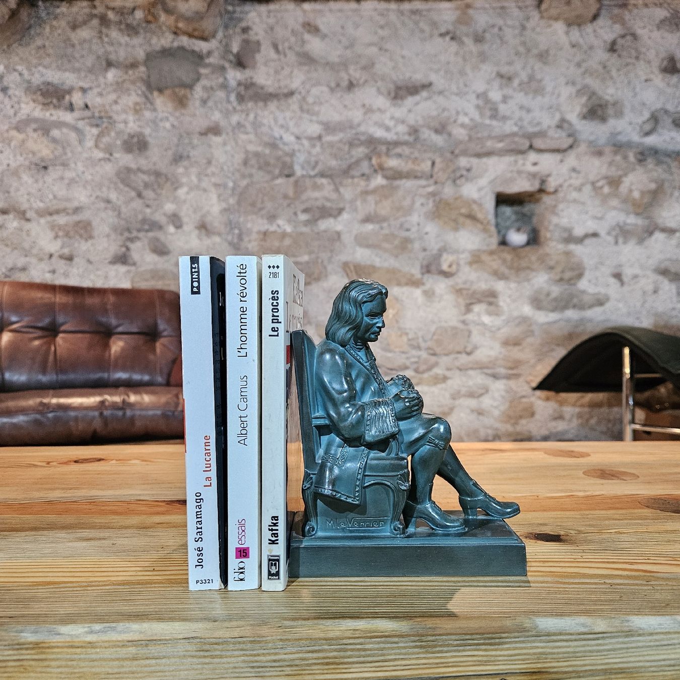 Serre-livre "Le financier" par Max Le Verrier 1930's (D'occasion) à La ...