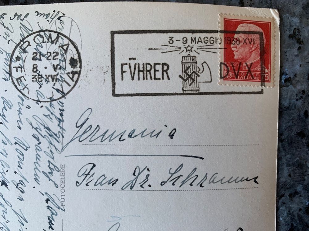 SONDERSTEMPEL / BESUCH HITLER IN ITALIEN | Kaufen auf Ricardo
