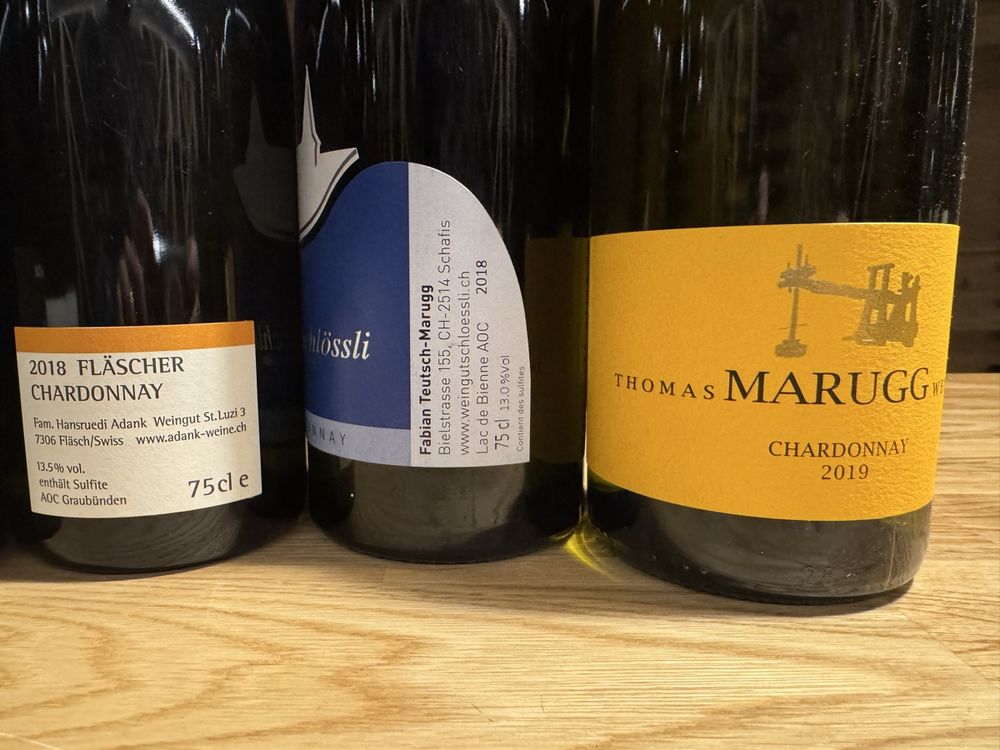 6x Chardonnay (Obrecht, Wolfer, Marugg, Adank, Schlössli) (Neu (gemäss ...