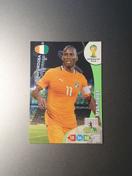 Didier Drogba World Cup 2014 Star Player Card (Neu (gemäss Beschreibung ...