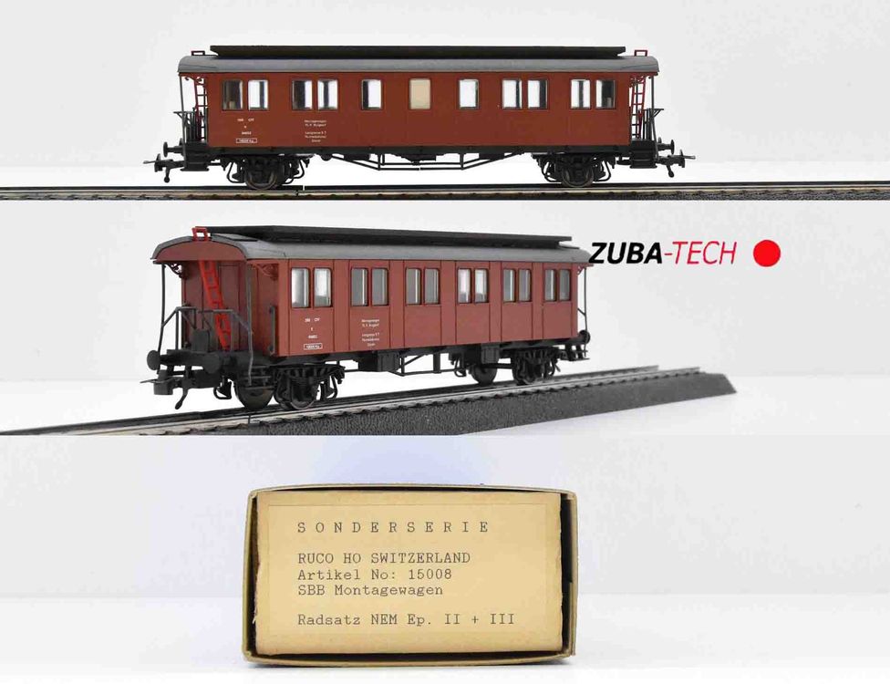 Ruco 15008 Montagewagen X SBB H0 GS mit OVP (Neu (gemäss Beschreibung ...