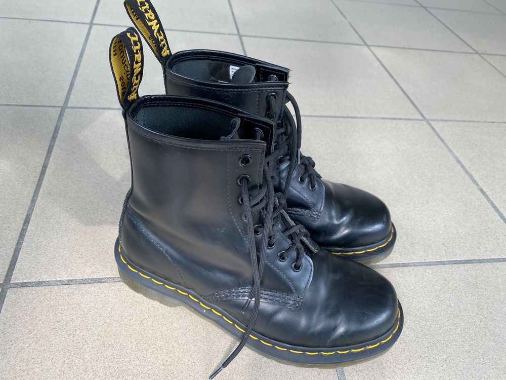 Original Dr. Martens 1460 Glattleder Schnürstiefel (Gebraucht) in ...