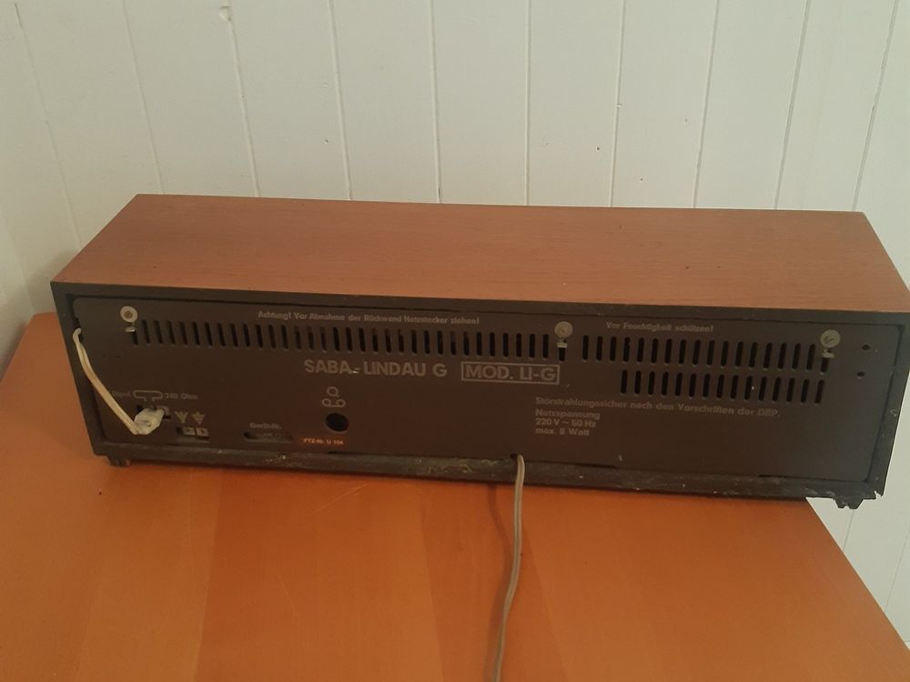Radio SABA Lindau G (Modell LI-G) (Gebraucht) in Auenstein für CHF 15 ...