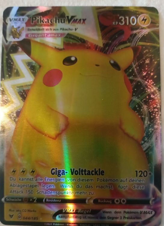 Pikachu VMAX Rainbow Rare 044/185 | Kaufen auf Ricardo