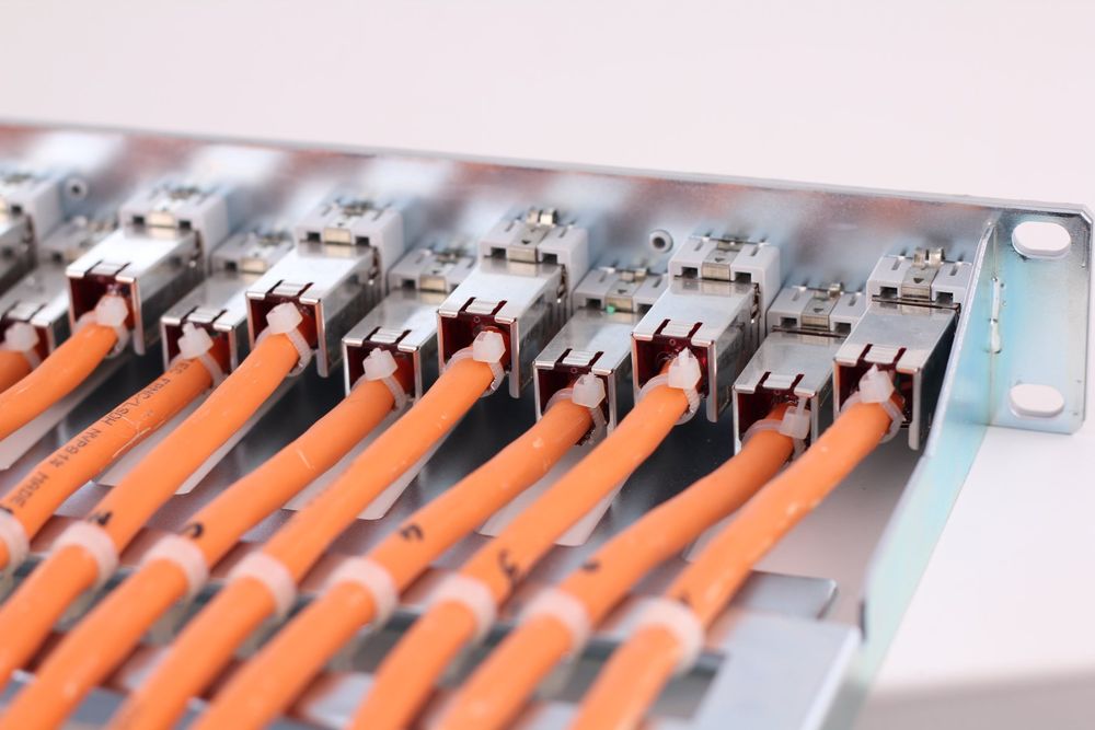 R&M Rangierfeld 1HE 24 (22xCat 6a) Patchpanel Ethernet (Gebraucht) in ...