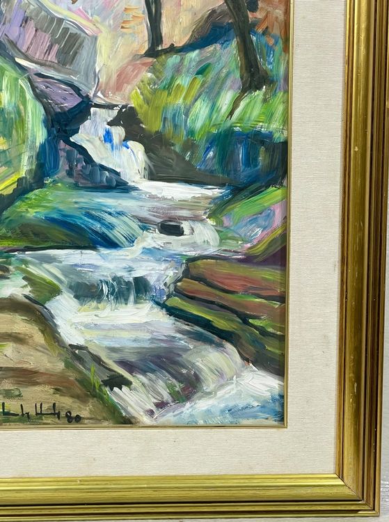 Sinischa Christen (1922-2007) sehr schöne Landschaft Gemälde (D ...