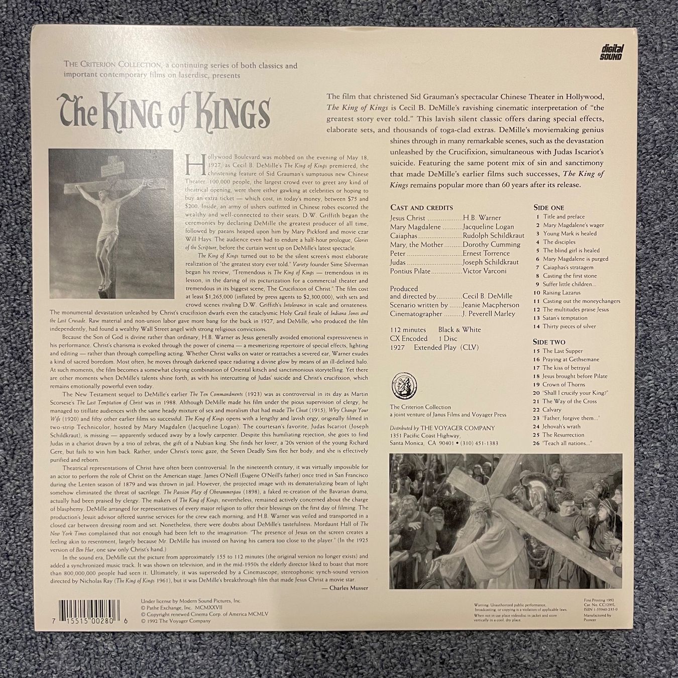 The King Of The Kings - LASER DISC - Englisch Orig. (Gebraucht) in ...