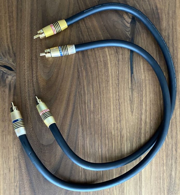 High-End Cinch Kabel - 2x 50 cm - Monster Cable M1000i (Gebraucht) in ...