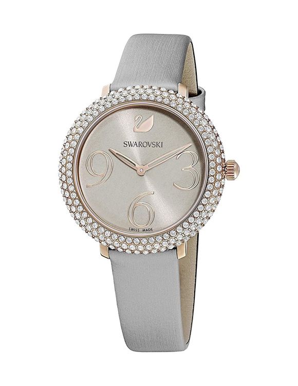 SWAROVSKI Uhr, Crystal Frost, Rosé Gold, Lederband, #5484067 | Kaufen ...