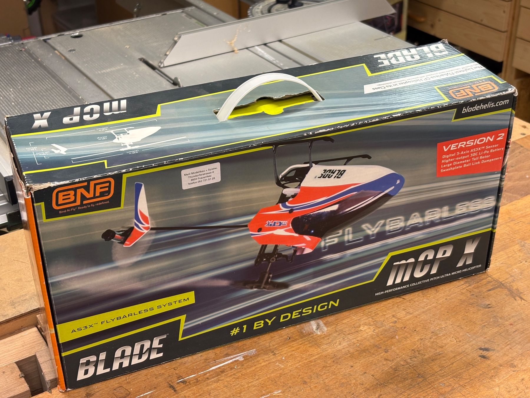 RC Heli Blade mCP X BNF Version 2 mit AS3X inkl. Sender (Gebraucht) in ...