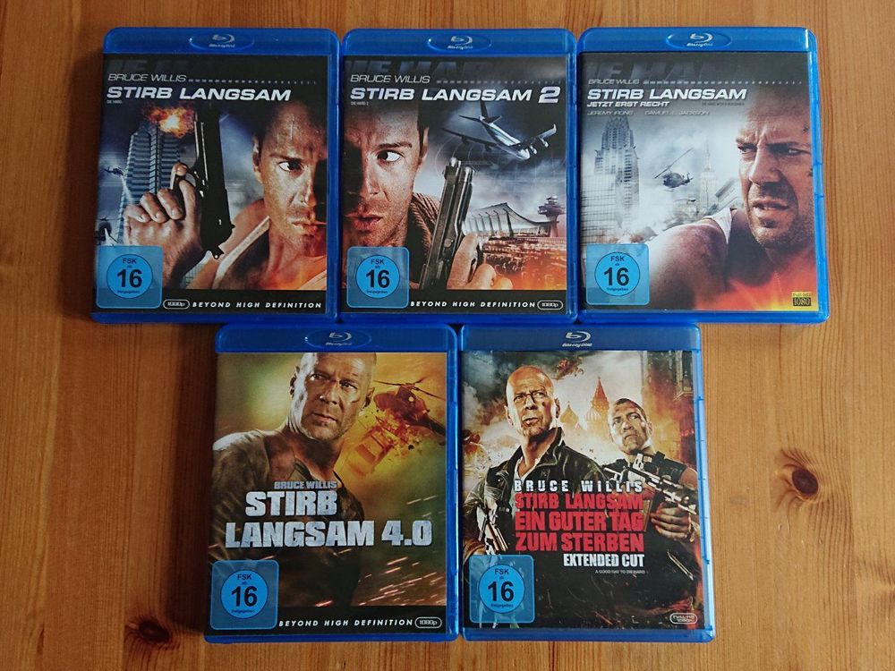 STIRB LANGSAM 1 bis 5 auf Blu-Ray mit Bruce Willis (Gebraucht) in Wilderswil für CHF 25.9 – mit ...