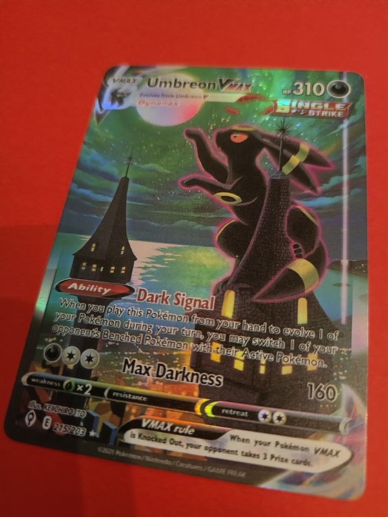 Pokémon Umbreon VMAX 215/203 – Alternate Art „Moonbreon“ (Gebraucht) in ...
