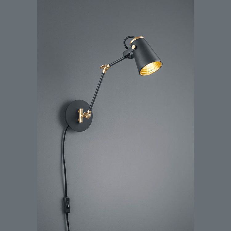 Wandleuchte, Schwarz, Schwenkbar (Neu (gemäss Beschreibung)) in ...