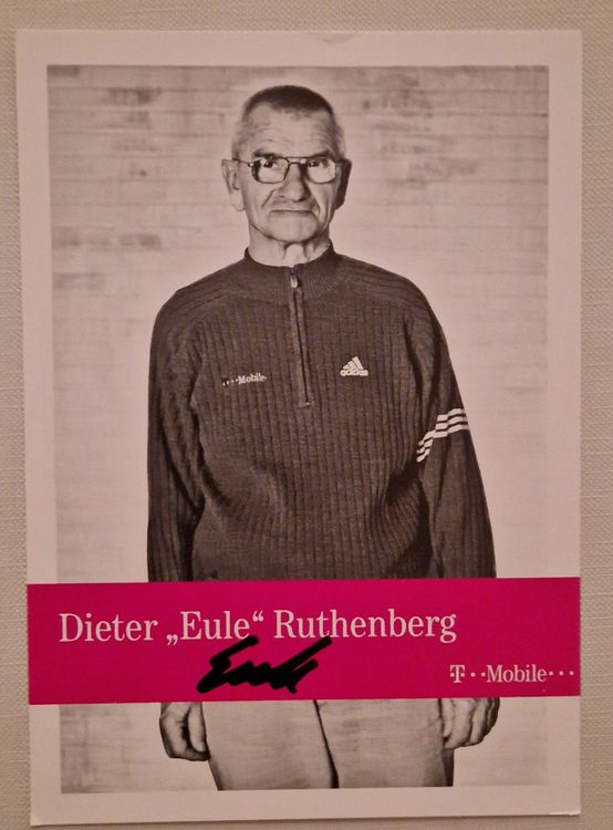 Dieter "Eule" Ruthenberg original signierte Autogrammkarte (Gebraucht ...