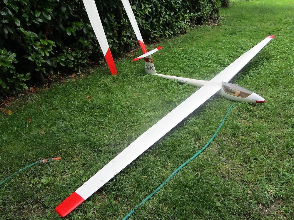 Segelflugzeug GFK 2 Paar Flügel 415cm und 375cm ca 5,0kg (Gebraucht) in ...