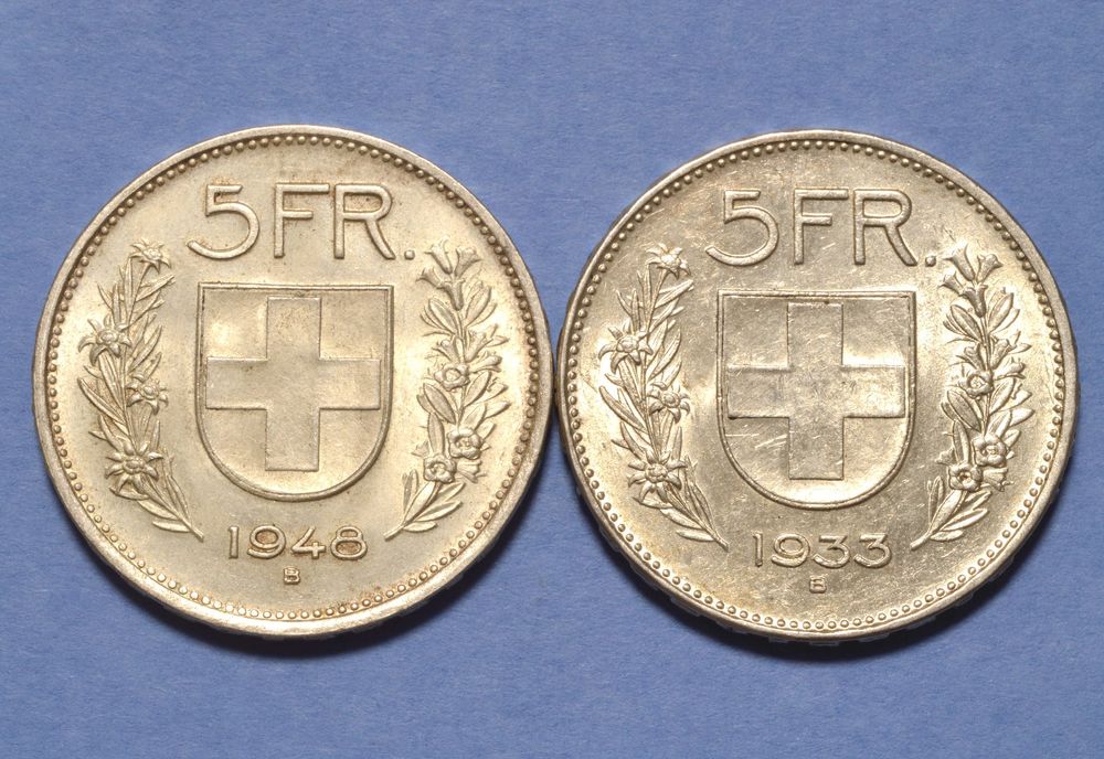 5 Franken 1933--1948 (Gebraucht) in Oberglatt ZH für CHF 16 – mit Lieferung auf Ricardo kaufen