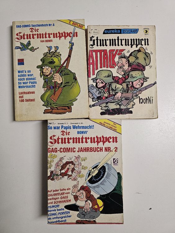 3 Comic Bücher: Die Sturmtruppen von Bonvi (Gebraucht) in ...