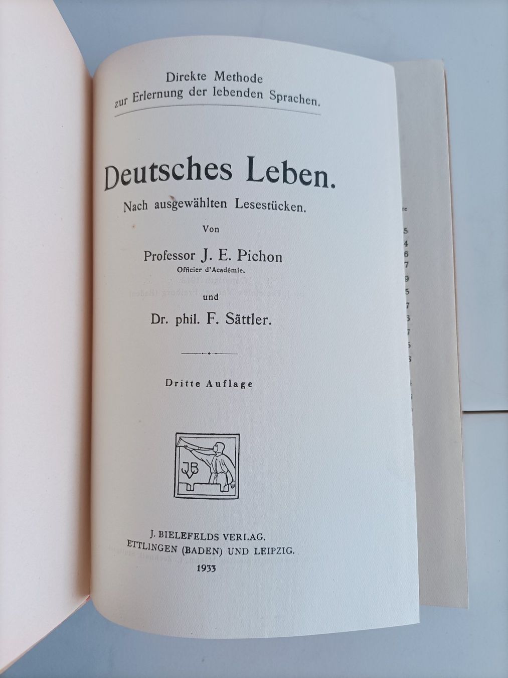 Deutsches Leben / Pichon - Sättler / J. Bielefeld Berlin und (Gebraucht ...