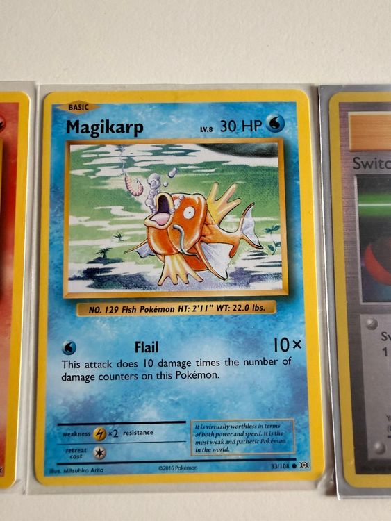 Original Vulpix & Magikarp Pokemon Karten Set - Top! (Neu (gemäss ...