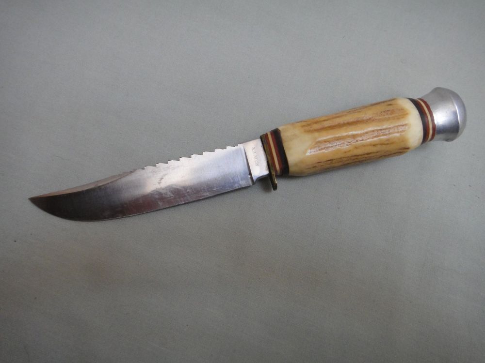 Pfadi- / Jagd- / Outdoormesser mit Messerscheide aus Leder | Kaufen auf ...