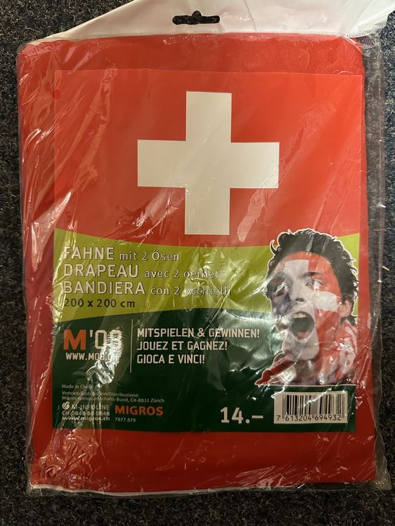 Schweiz Fahne 200x200 Neu Und Originalverpackt In Oftringen Für Chf