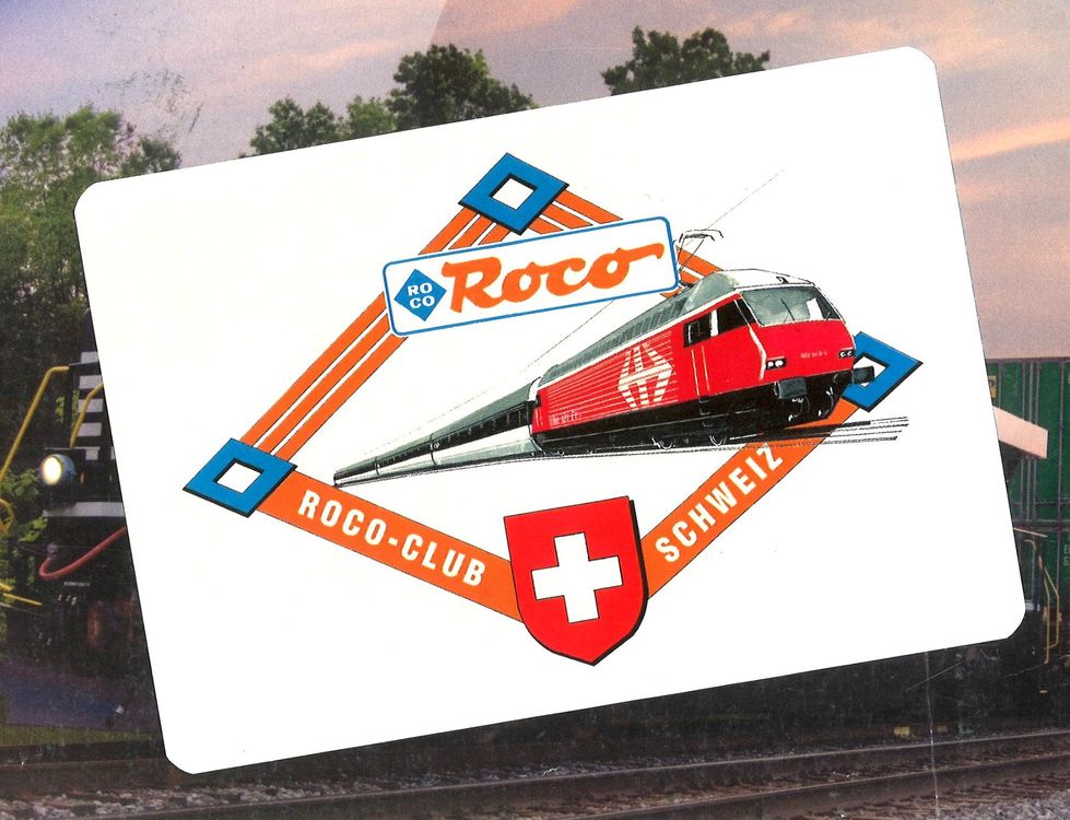 Roco Kleber «Roco Club» mit SBB Re 460/Bahn 2000 (Neu (gemäss ...