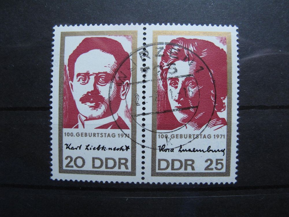 DDR 1971 Rosa Luxenb.&Karl Liebkn. gest. (Gebraucht) in Wil SG für CHF 1 – mit Lieferung auf ...