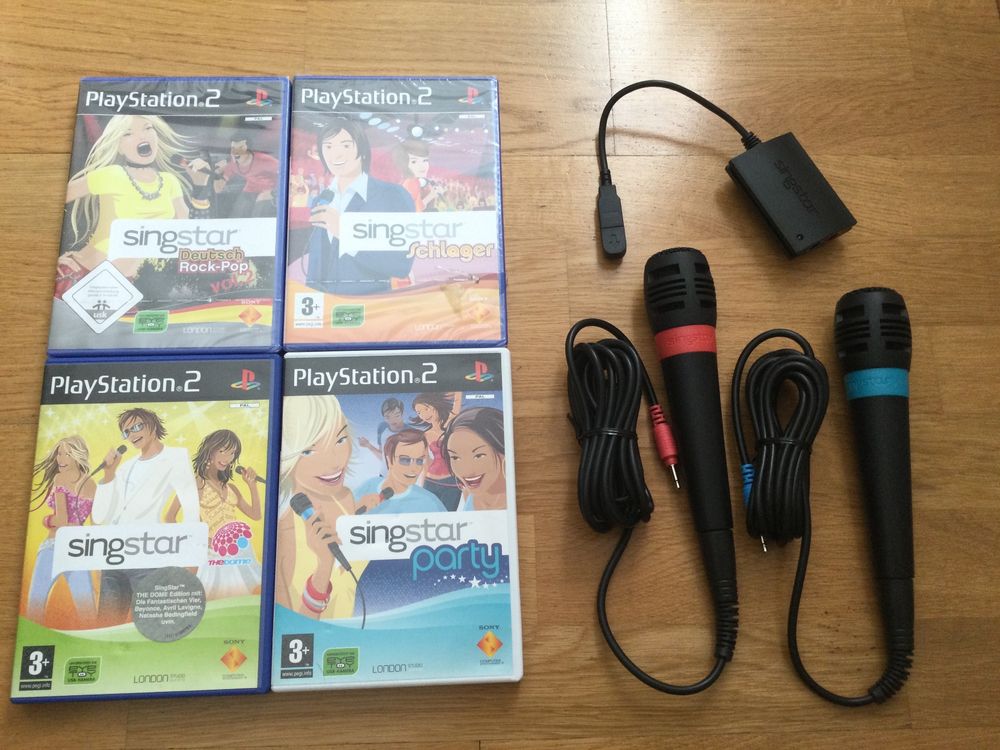 Singstar Mikrofon Set PS2 (2x sealed) | Kaufen auf Ricardo