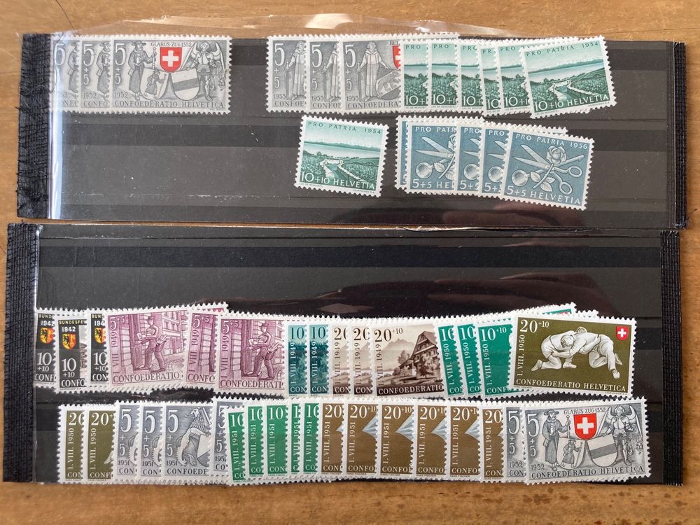 1942-1950 Pro Patria Neuf* (D'occasion) à Sottens pour CHF 1 – avec livraison | Acheter sur Ricardo